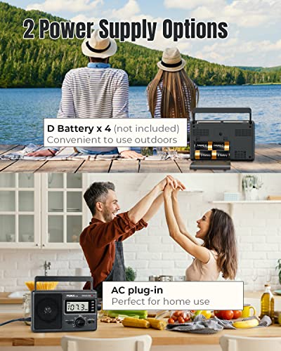 Prunus J09 Digital Am Fm Rádio Portátil De Ondas Curtas, Maior - Carrefour