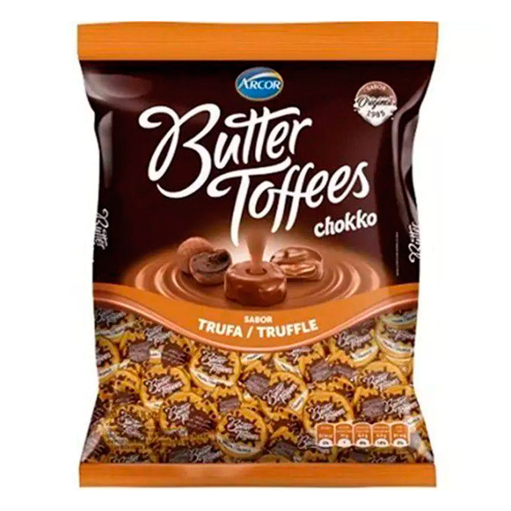 Balas Arcor Butter Toffees Chokko Sabor Trufa 100g - Carrefour