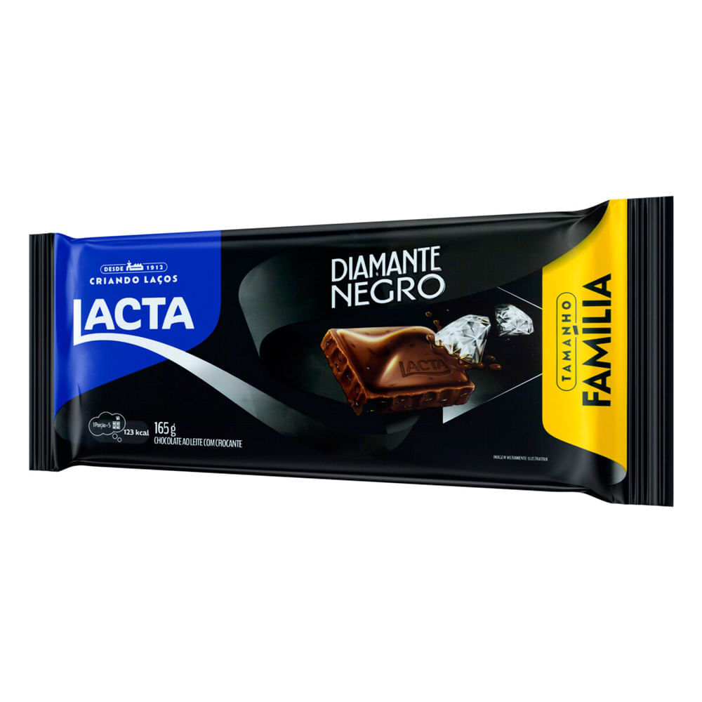 Chocolate Lacta Diamante Negro 165g - Carrefour