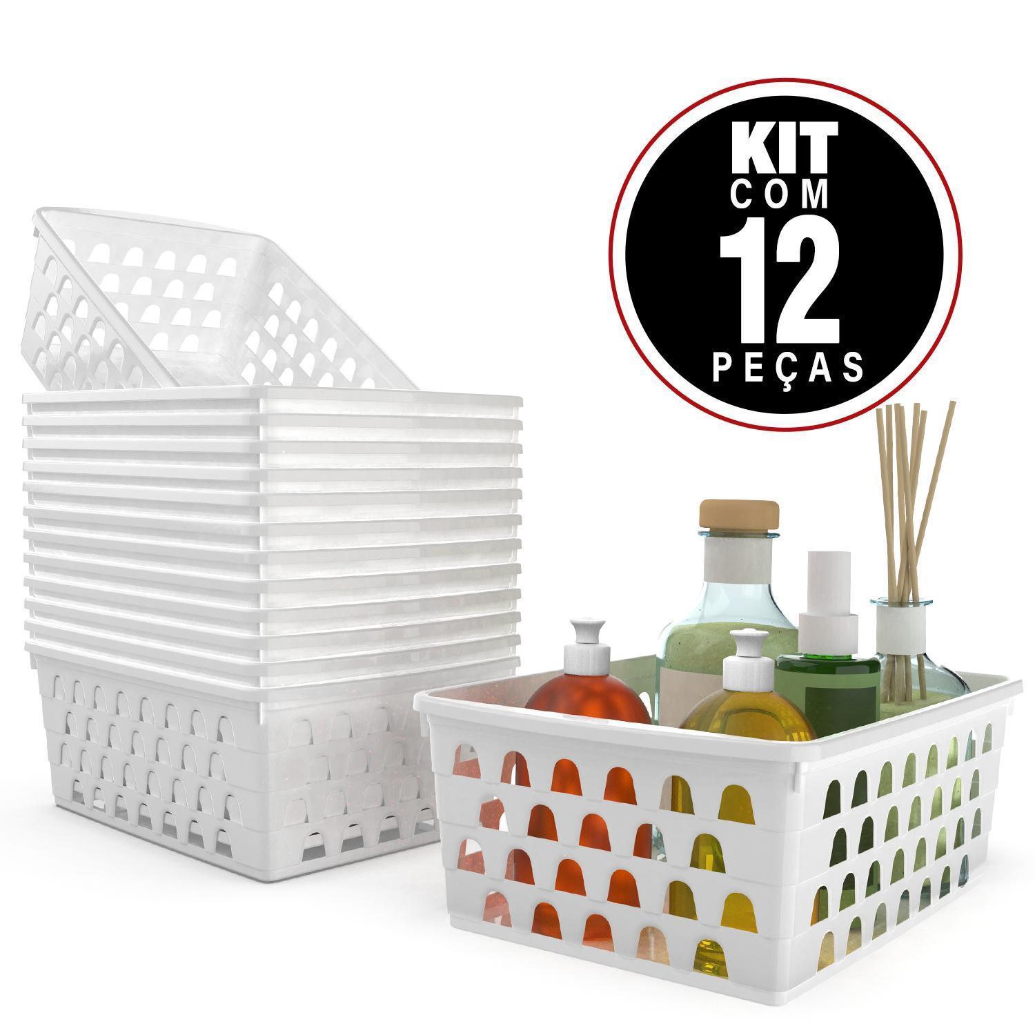 Cesto Organizador Multiuso 12 Para Extra Grande Branco Uninjet - Carrefour