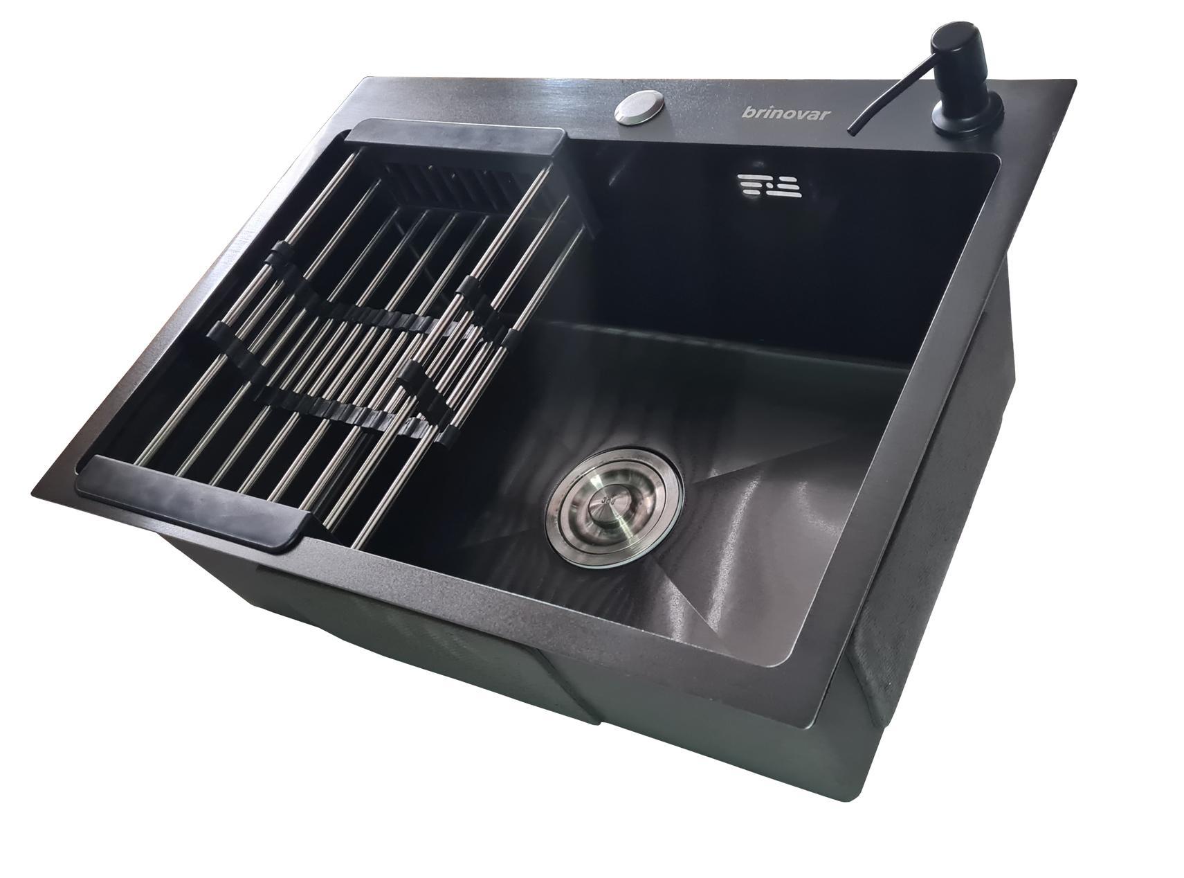 Cuba De Inox Gourmet Preta Quadrada Cozinha Com Acessórios - Carrefour