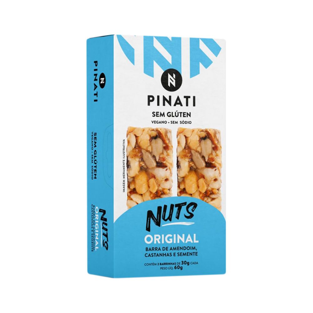 Barra De Cereais Pinati Nuts Original Caixa Com 2 Unidades De 30g Cada - Carrefour