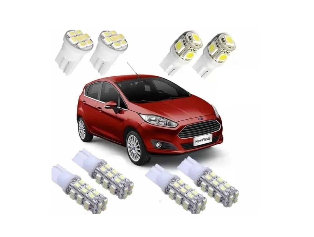Kit Lâmpadas Led New Fiesta E Sedan Pingo Teto Placa Ré - Carrefour