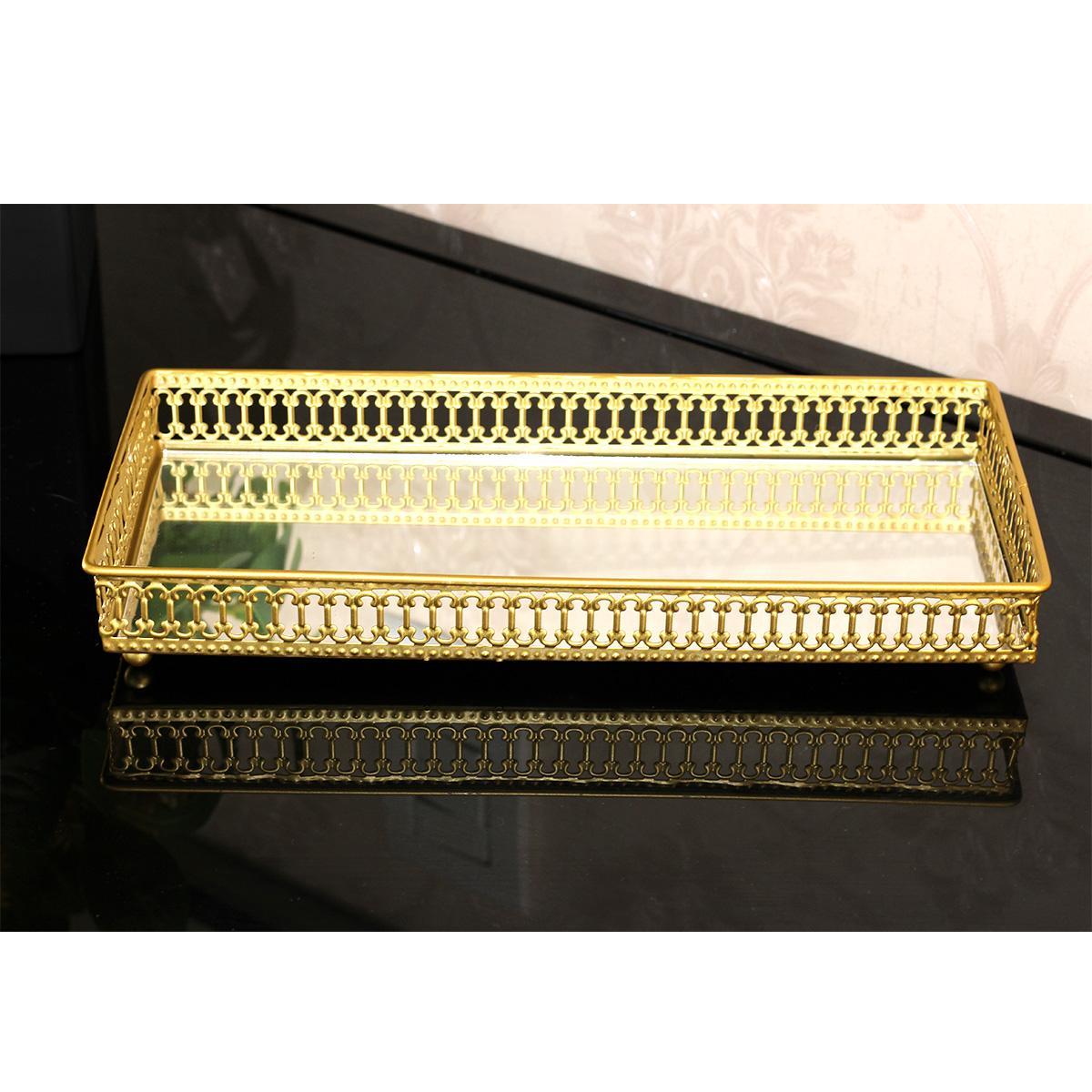 Bandeja Decorativa Metal Dourada Espelhada Decoração Luxo - Carrefour Bandeja Decorativa Metal Dourada Espelhada Decoração Luxo - Carrefour