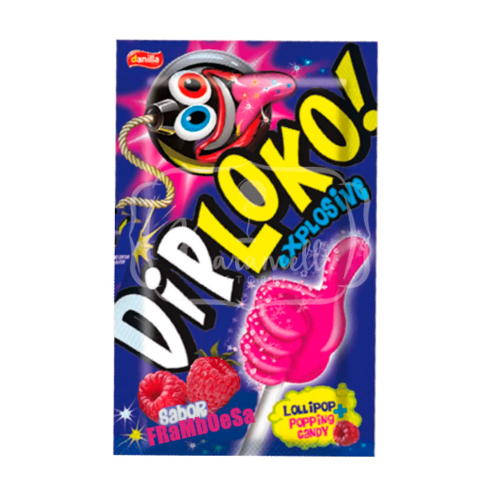 Pirulito Dip Loko Boom Explosive Sabor Framboesa 11g - Carrefour