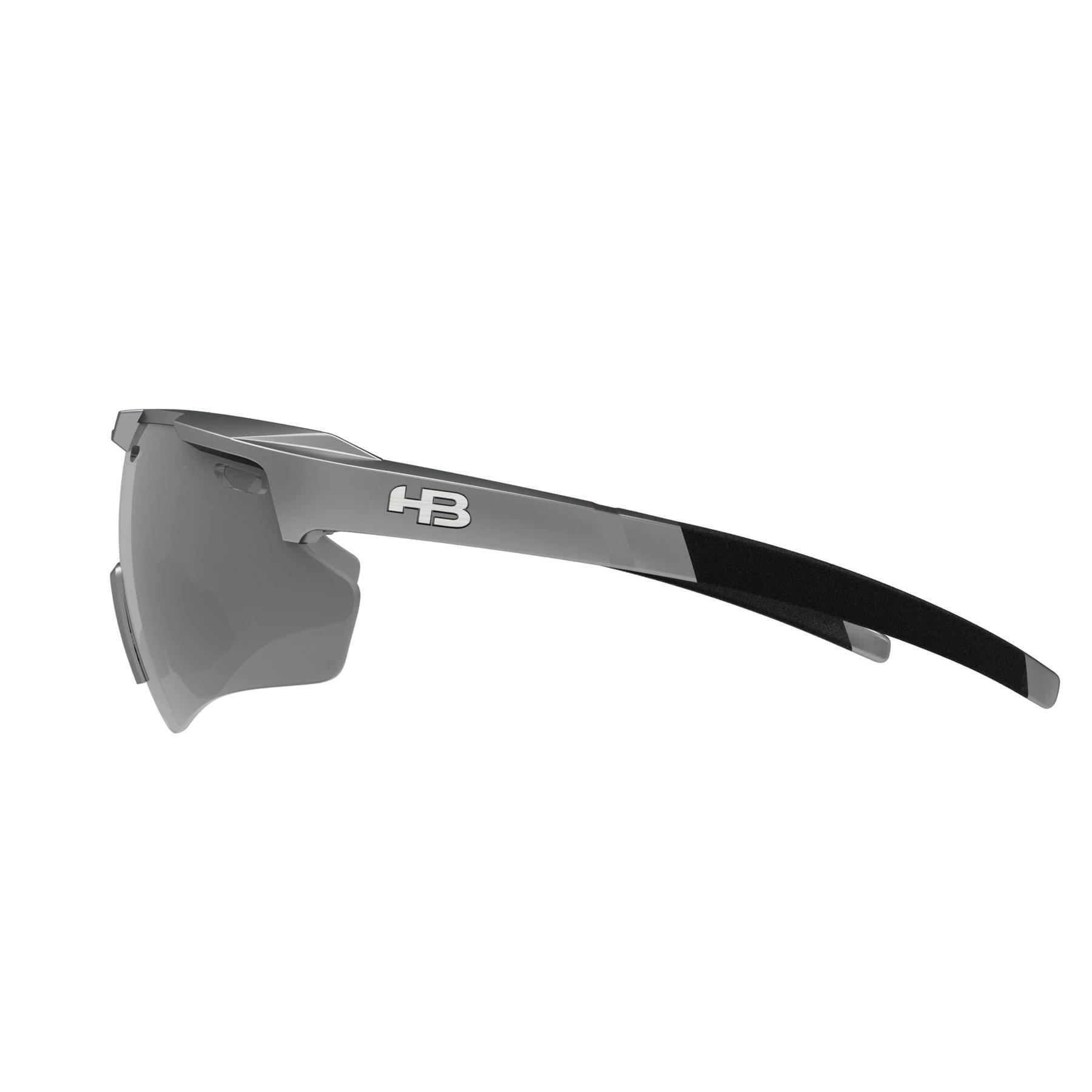 Óculos De Sol Hb Shield Evo 2.0 Matte Silver Lente Prata - Carrefour