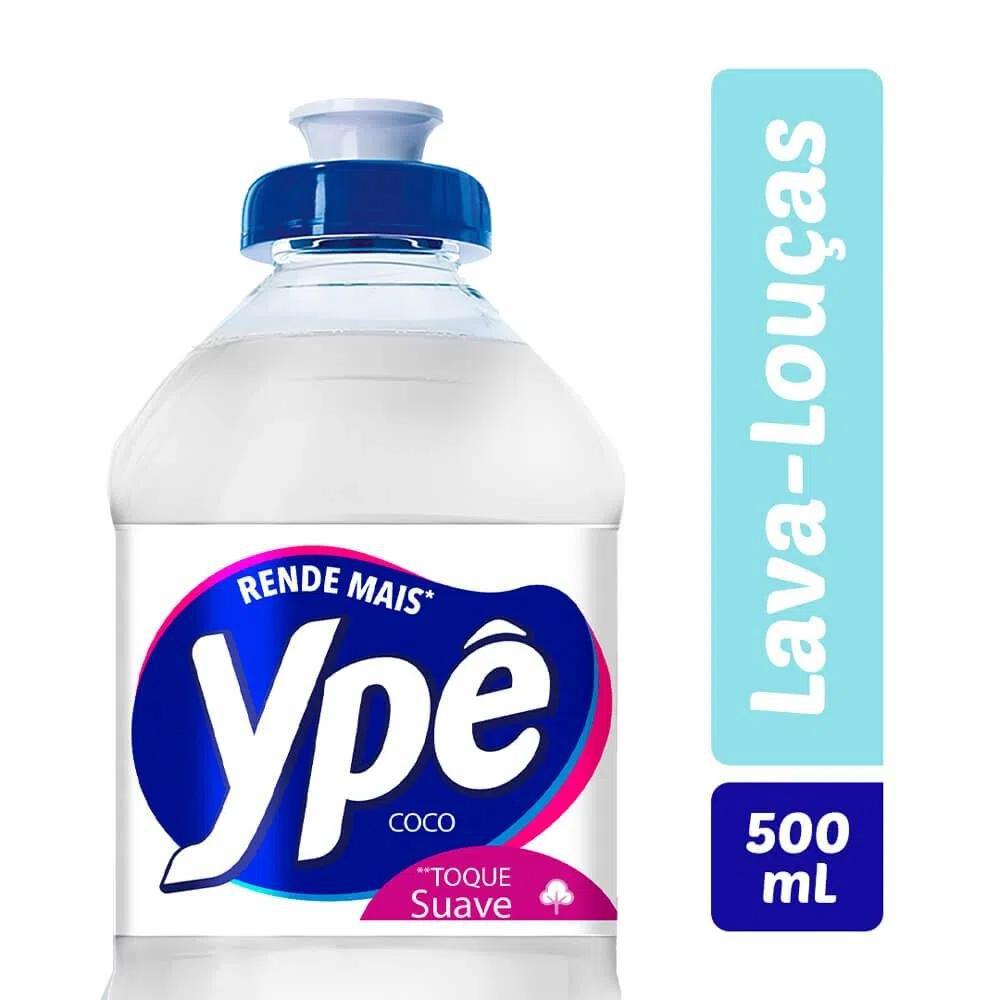 Detergente Lava Louças Ypê Coco Toque Suave 500ml Kit 3 - Carrefour