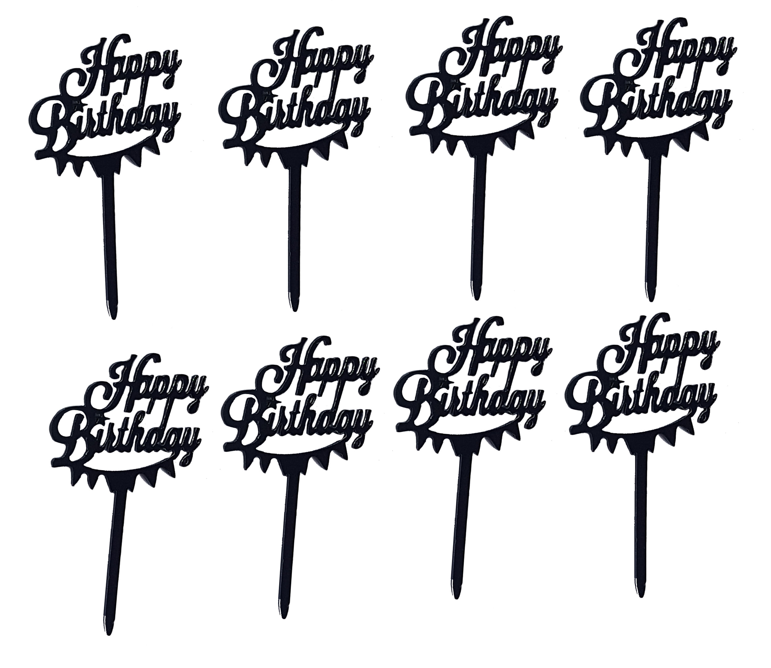 Topo De Bolo Happy Birthday 4x7 Cm - Gmezn442 - Carrefour