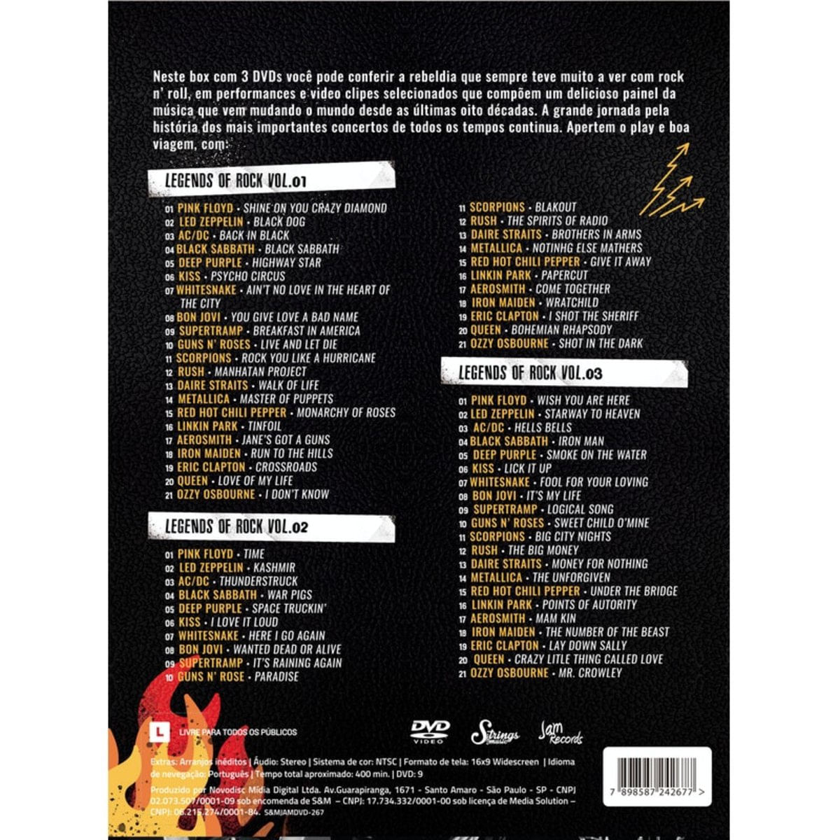 Legends Of Rock - Live Concerts - Box Collection - Carrefour