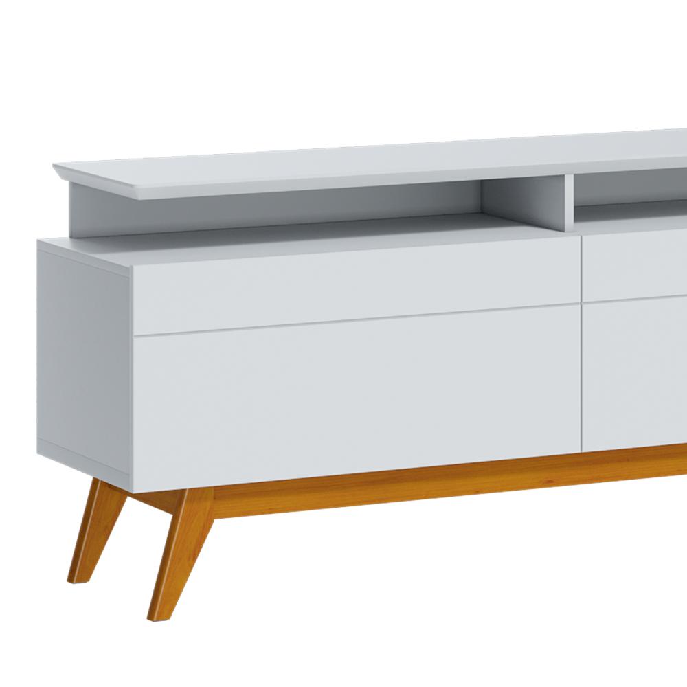 Rack Para Sala Tv Até 60 Polegadas 3 Gavetas 2.6 Branco Acetinado ...