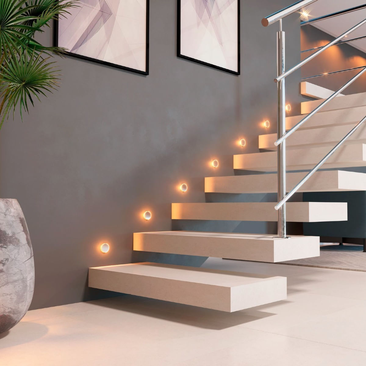 Balizador Soft Redondo Branco 2w 2700k - (10089) - Carrefour