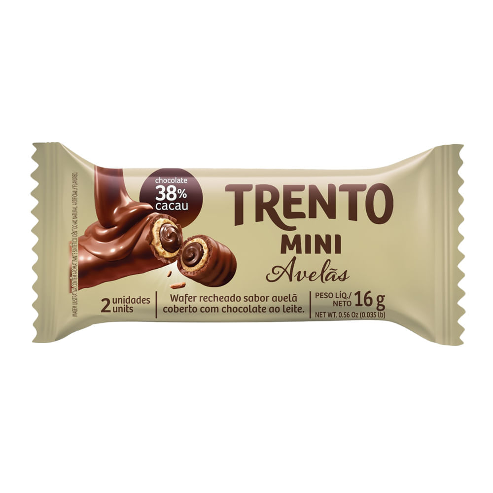 Chocolate Trento Mini Avelãs 16g - Carrefour