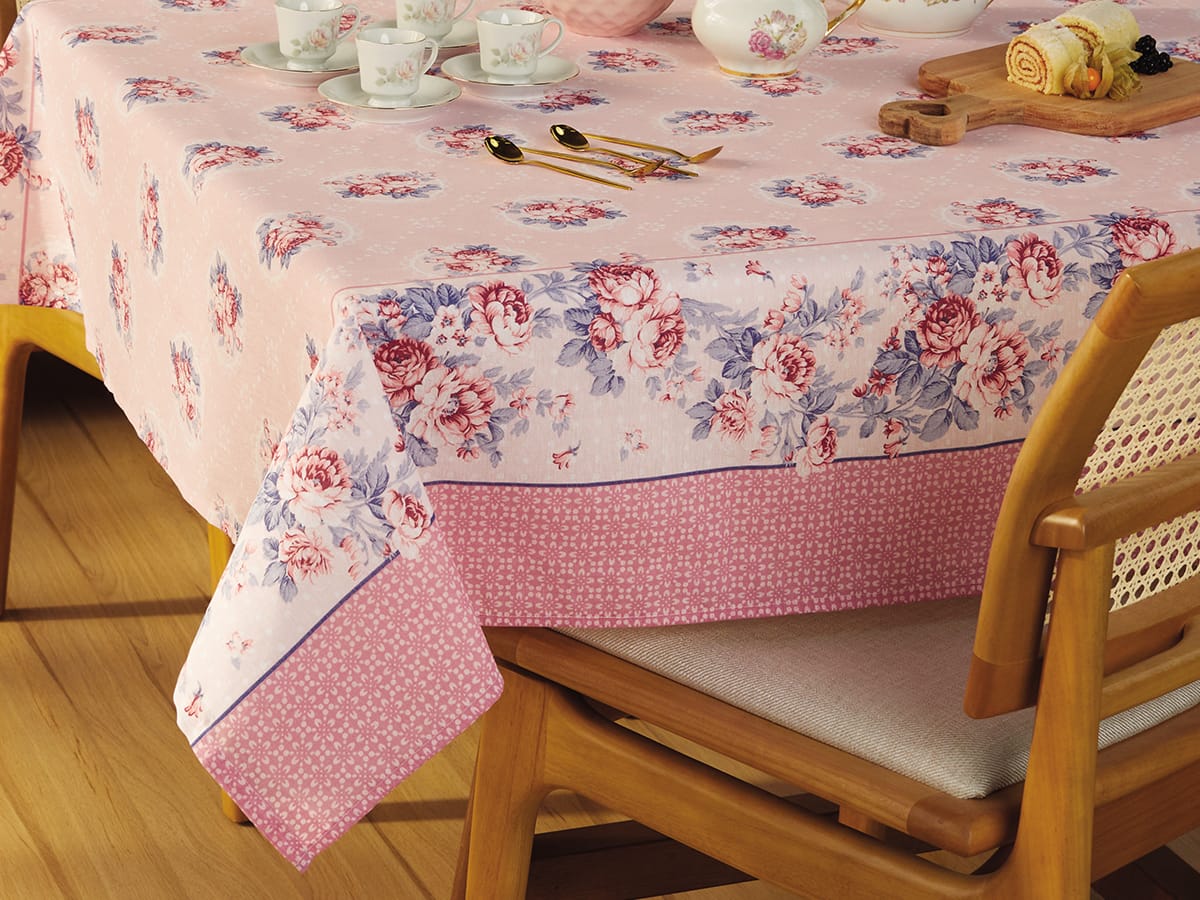 Toalha De Mesa Quadrada Lepper 4 Lugares Pop 1,40m X 1,40m Jéssica ...