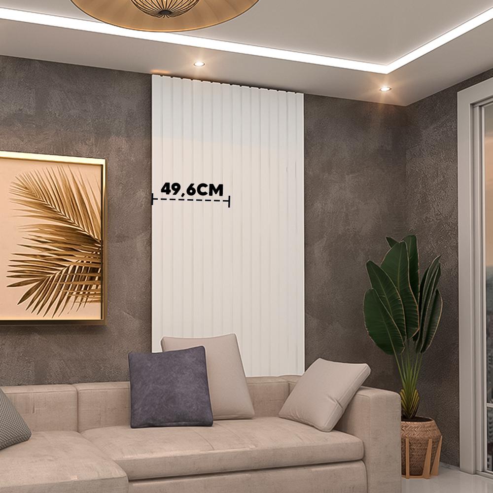 Revestimento Ripado Placa 50 Cm X 250 Cm 100% Mdf Branco Notável Shop ...