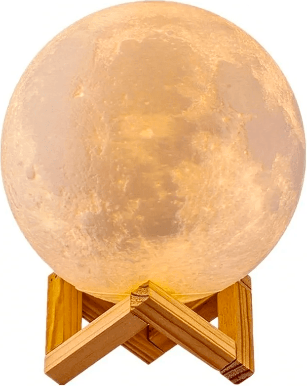 Luminária Quarto Lua Cheia Bateria 18cm Led Rgb Usb Touch - Carrefour