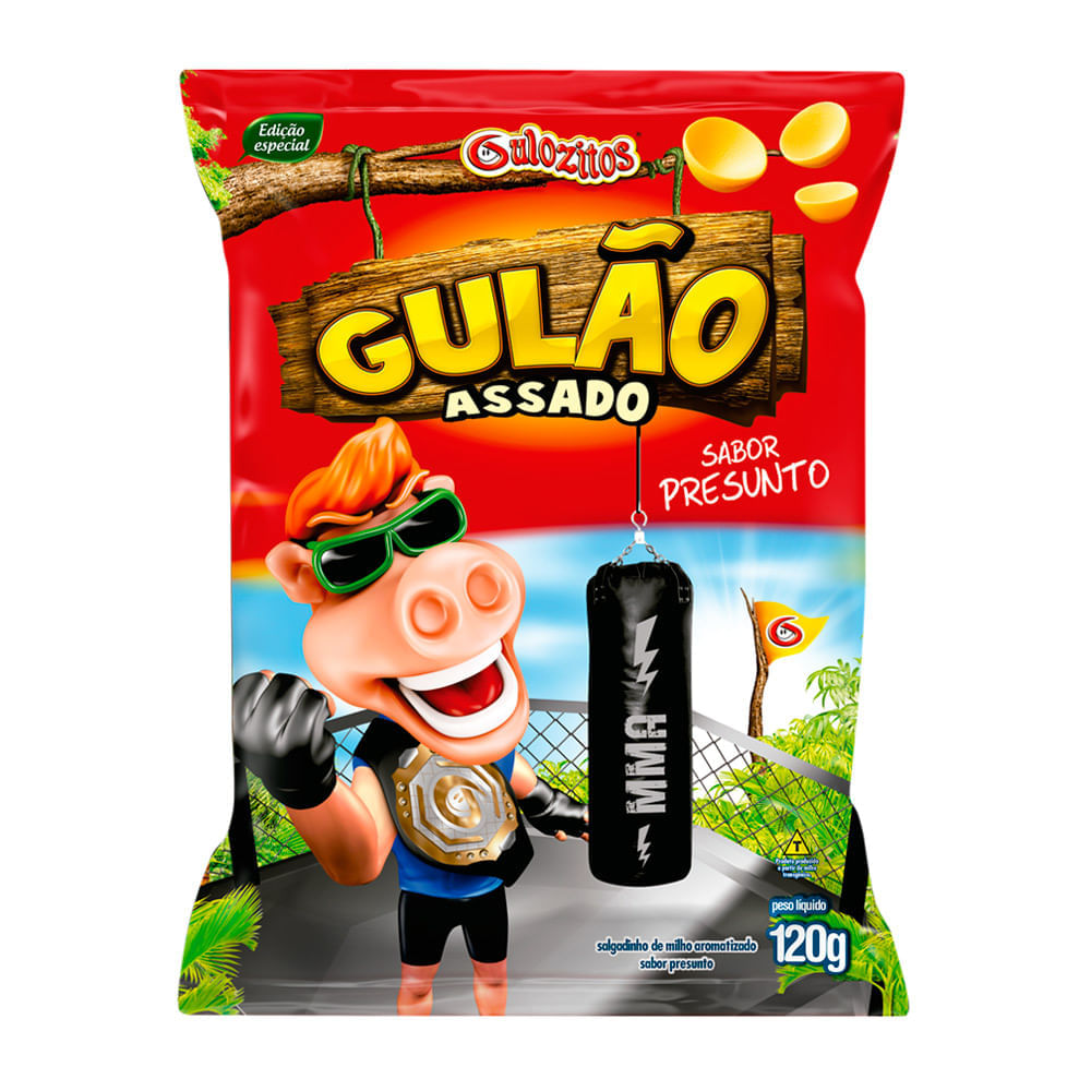 Salgadinho Gulão Assado Presunto 120g - Carrefour