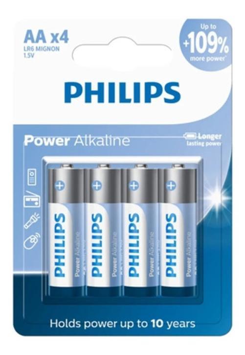 Pilha Aa Alcalina Philips Power Pack C/4 Pilhas Original - Carrefour