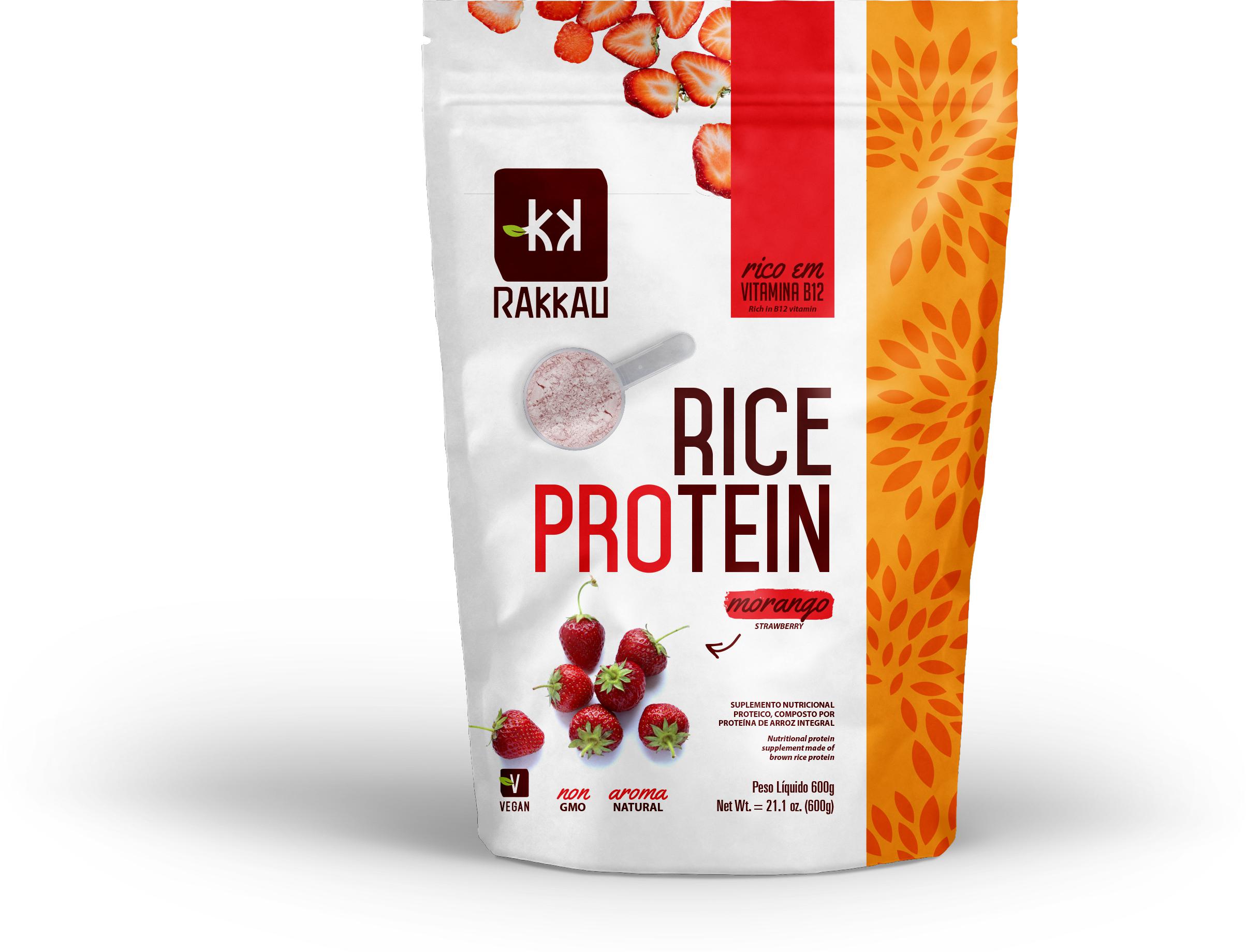 Proteina Arroz Whey Vegan Rice Protein Rakkau Chocolate 600g - Carrefour