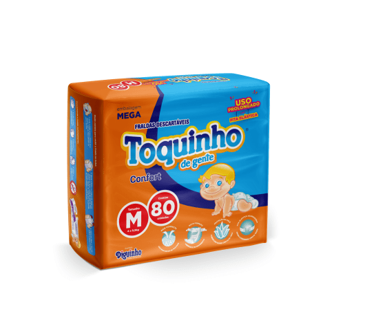 Fralda Toquinho De Gente M Com 80 Unidades - Carrefour