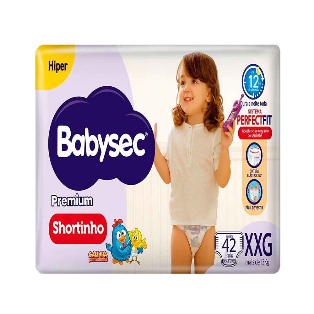 Fralda Descartável Babysec Shortinho Galinha Pintadinha Hiper Tamanho ...