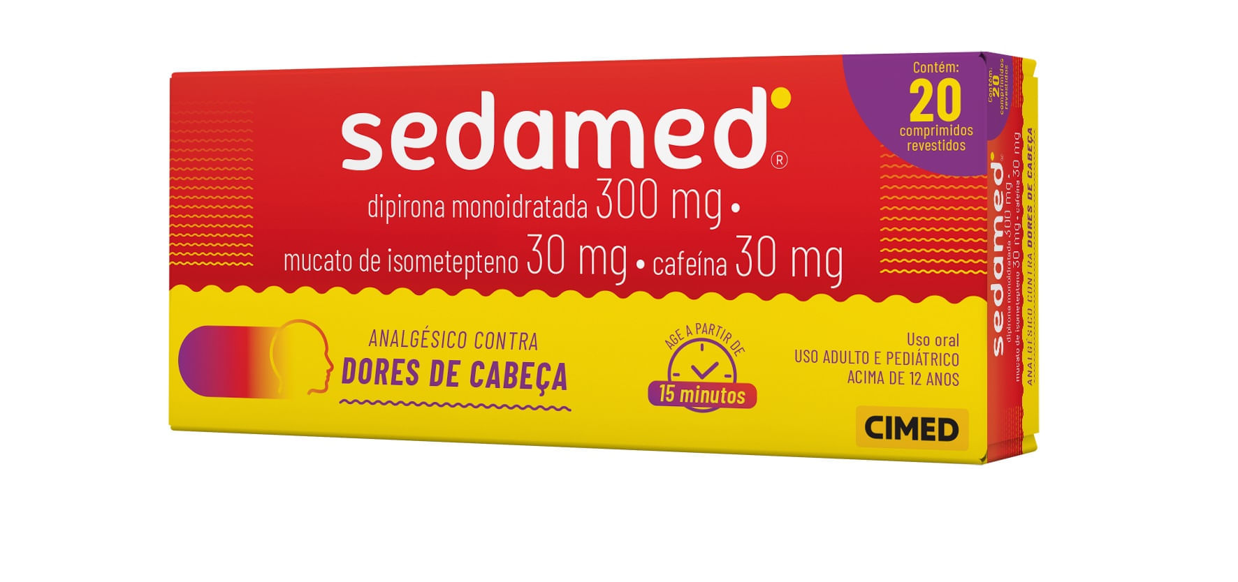 Sedamed 30 + 300 + 30mg 20 Comprimidos - Carrefour