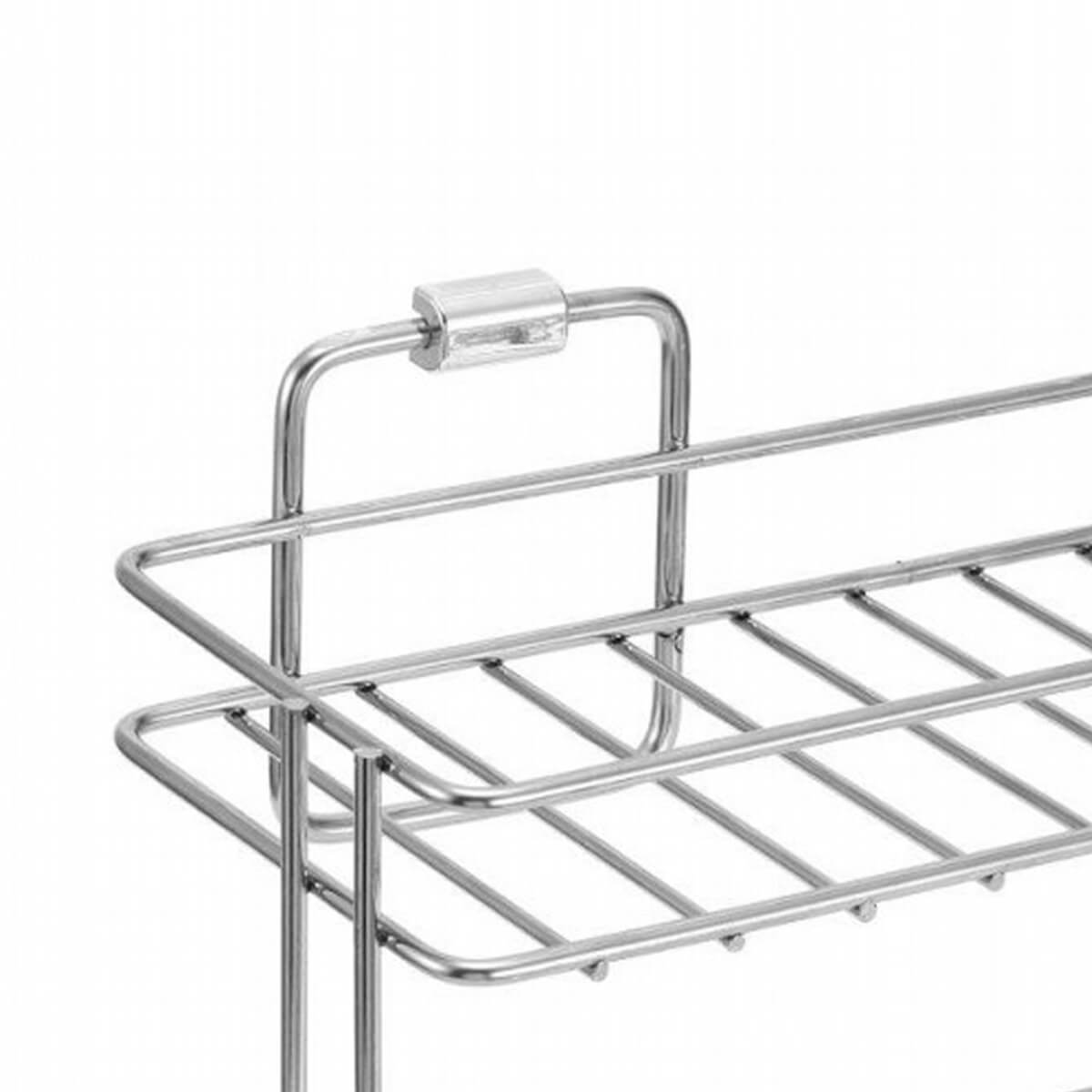 Porta Condimentos Inox Aramado Rolo De Papel Toalha Alumínio Temperos ...