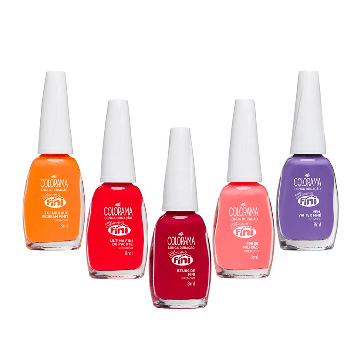 Kit 5 Esmaltes Coleção Colorama Cheirinho De Fini - Foi Aqui Que ...