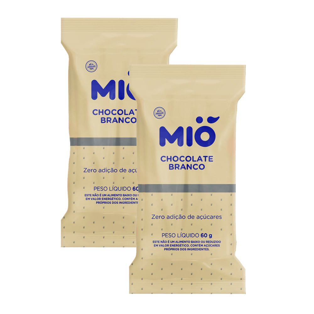 Kit 2 Chocolate Mió Branco Zero 60g - Carrefour
