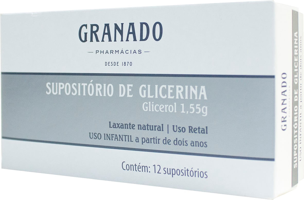Supositório Glicerina Granado Infantil 12 Unidades - Carrefour