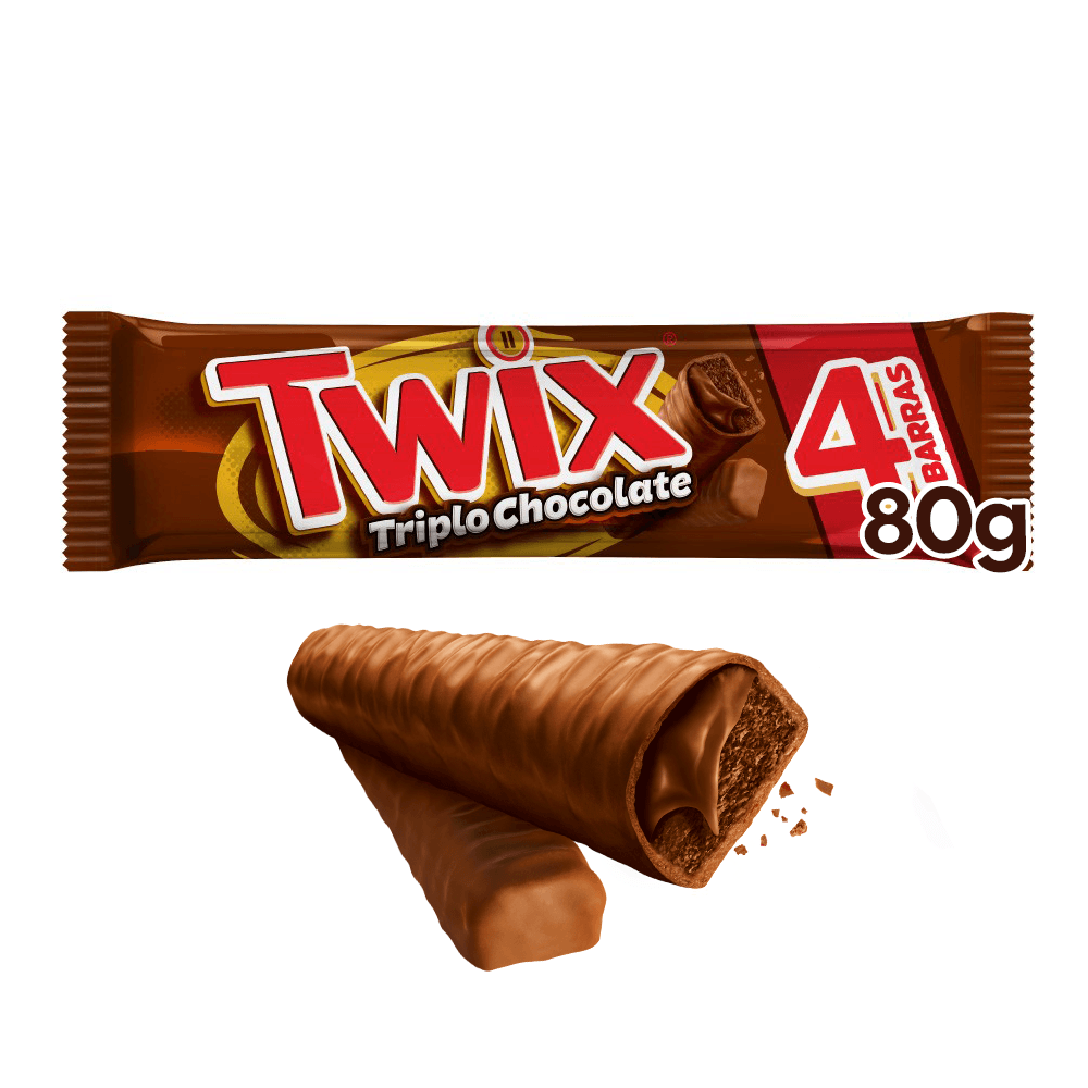 Chocolate Twix Triplo Chocolate 4 Barras 80g Carrefour
