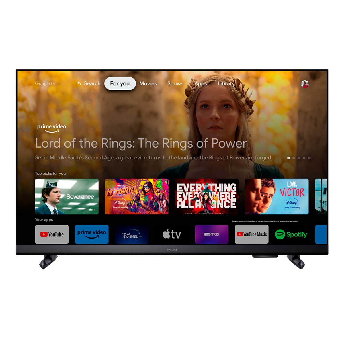 Smart TV Philips 32" HD 32PHG6918/78 LED HDR10 Dolby Vision 3X HDMI 2X ...