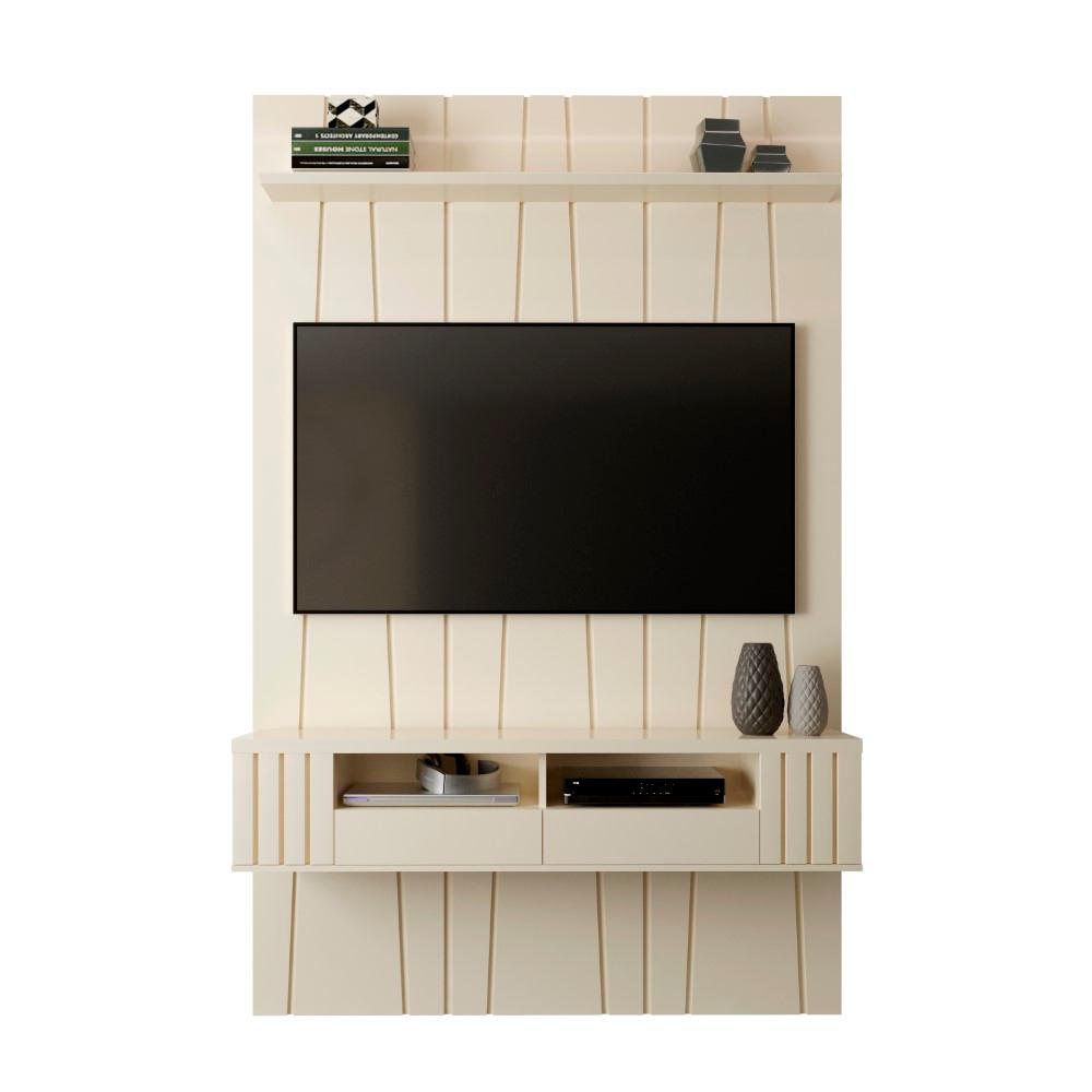 Painel Ripado Zigzag Para Tv Até 55 Polegadas Roma Com Nicho 135cm Cor ...