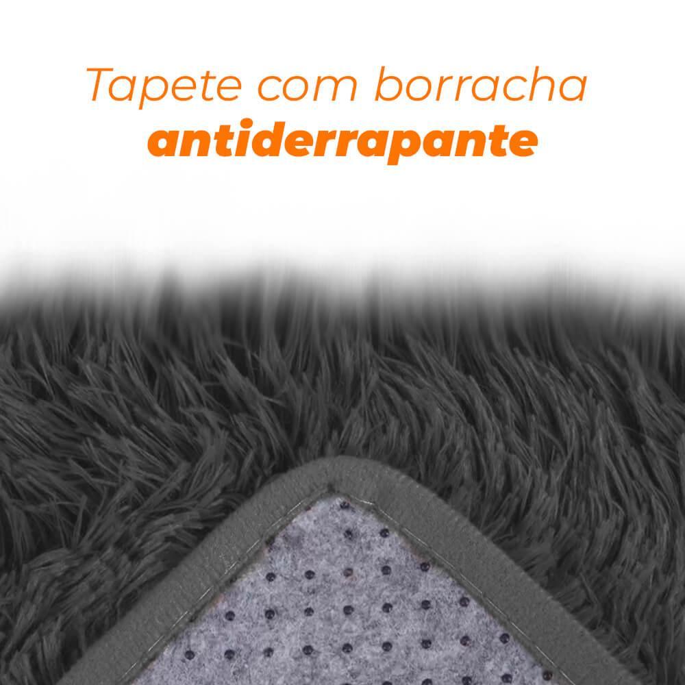 Tapete Felpudo Para Sala E Quarto Cinza 140x100cm - Casambiente - Carrefour