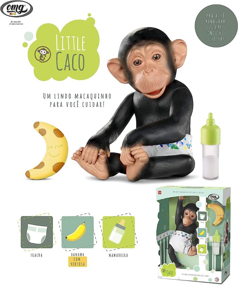 Boneco Macaco Little Caco Macaquinho Com Acessórios - Carrefour