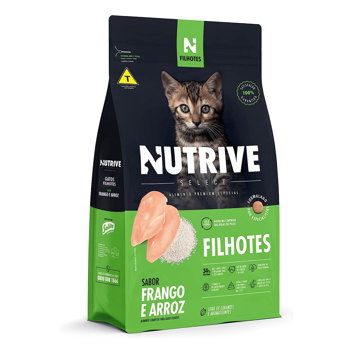 Ração Gatos Nutrive Select Filhotes Frango E Arroz 2,5kg - Carrefour