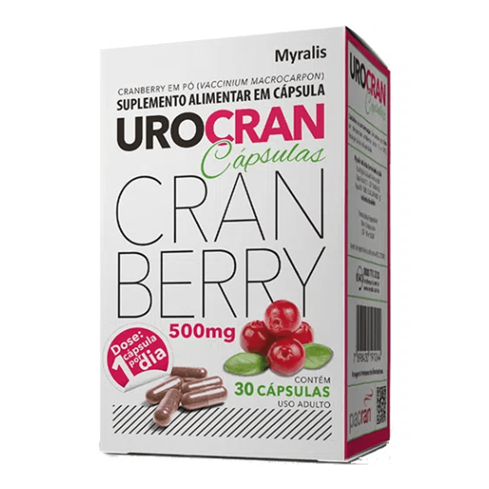 Suplemento Alimentar Urocran Cranberry 500mg 30 Capsulas - Carrefour