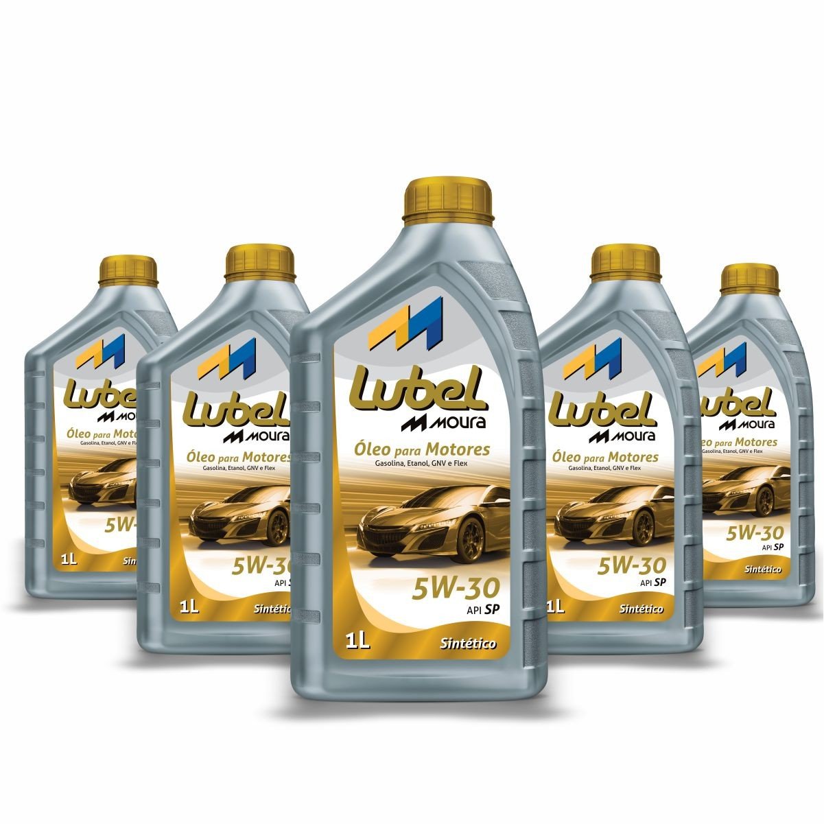 Óleo para Motores 5W-30 API SP Sintético Lubel 1 Litro - 5 Unidades ...