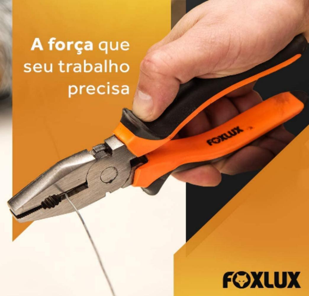 Alicate Universal Pvc 8" Polegadas Profissional Foxlux - Carrefour