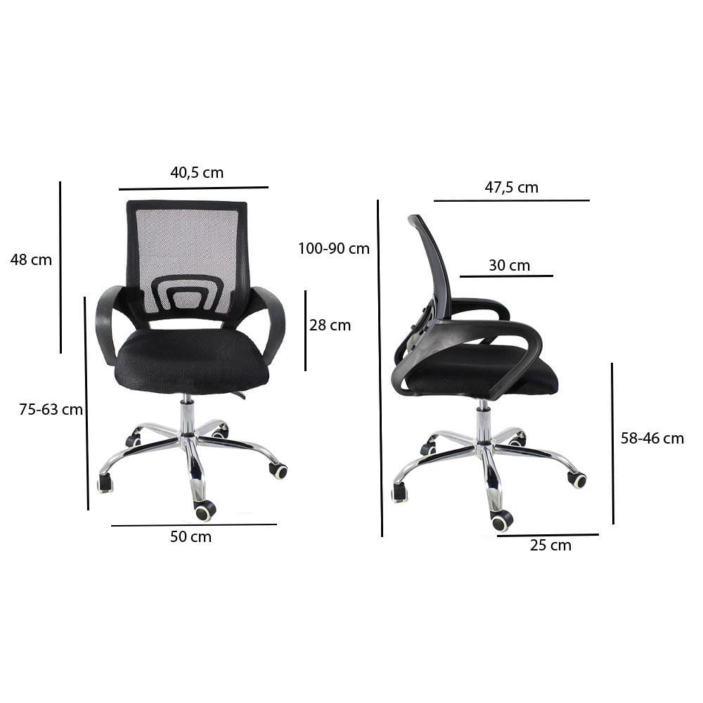 Kit 2 Cadeiras De Escritorio Begonia Tela Mesh Ergonomico - Carrefour Kit 2 Cadeiras De Escritorio Begonia Tela Mesh Ergonomico - Carrefour