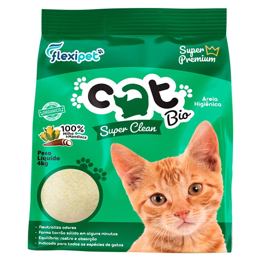 Areia Higienica Cat Bio Super Clean - 4 Kg - Carrefour