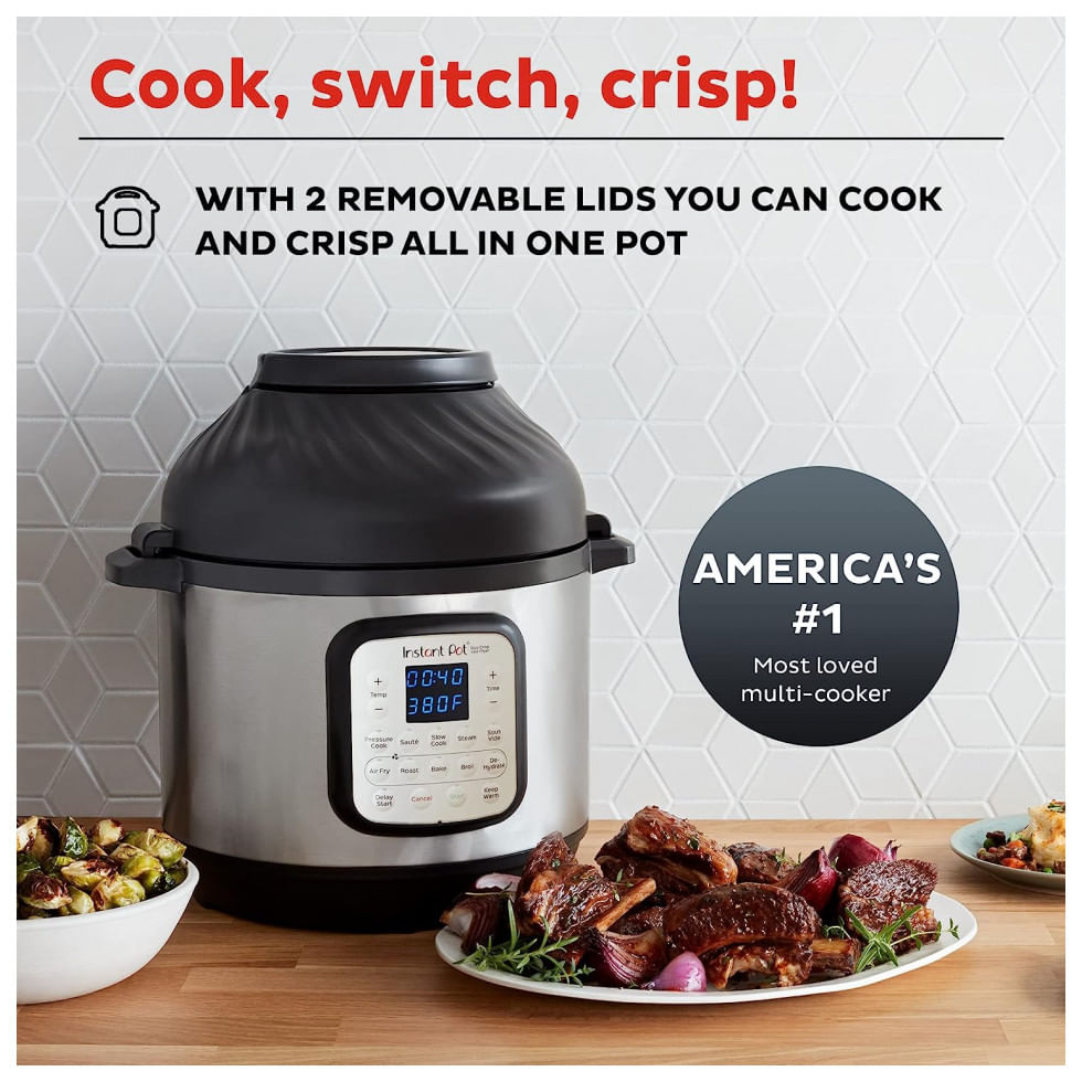 Panela De Pressao Eletrica 11 Em 1, 8l Com Painel De Led E Tampa De ...