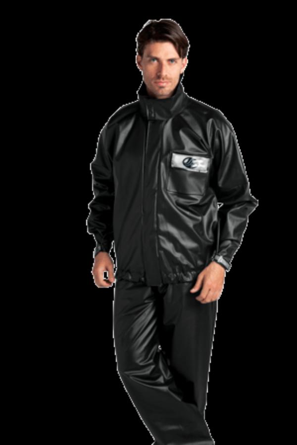 CONJUNTO CAPA CHUVA ALBA EUROPA PVC PRETO - Carrefour