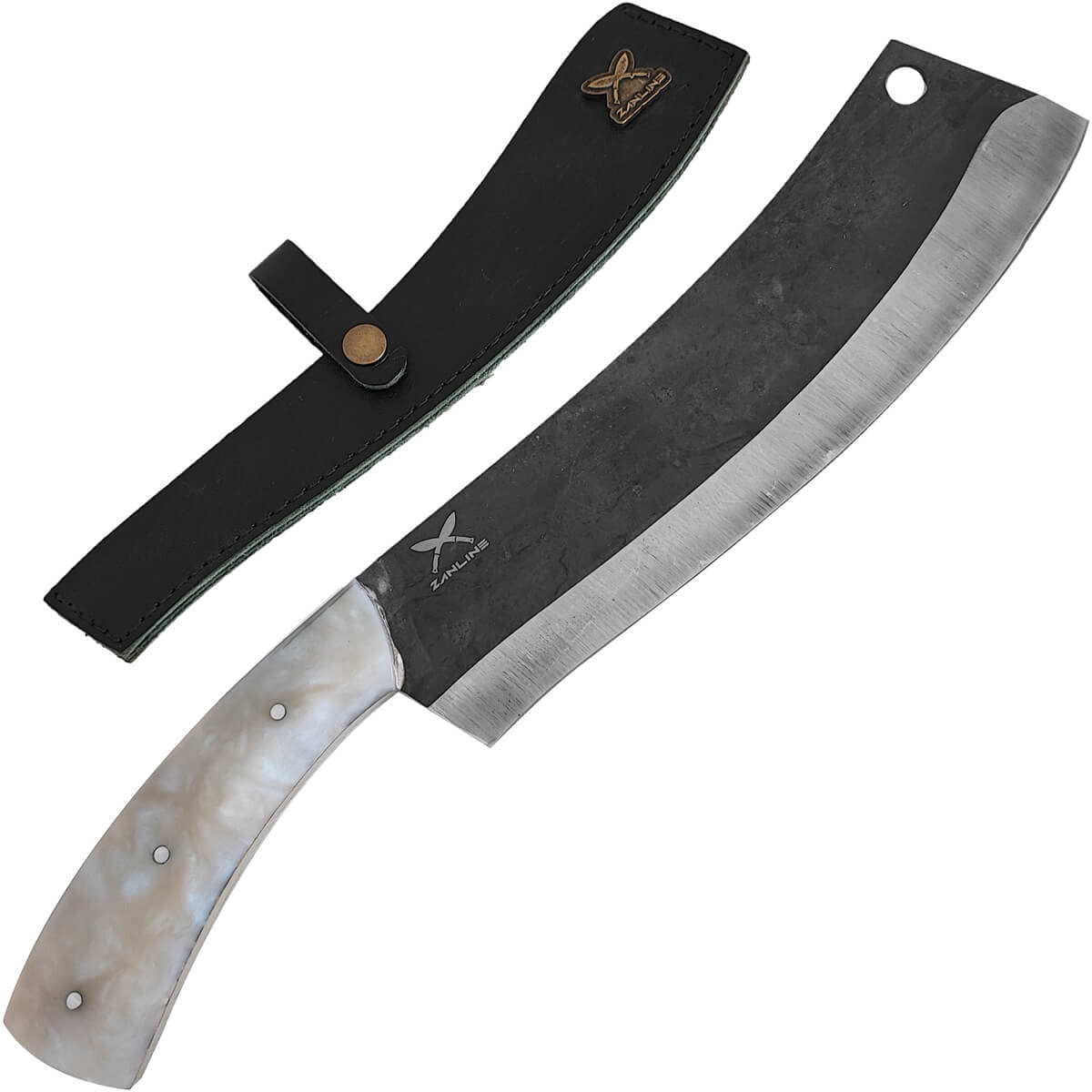 Cutelo Curvo Artesanal Chef De Cozinha 9' Profissional Restaurante Cabo ...