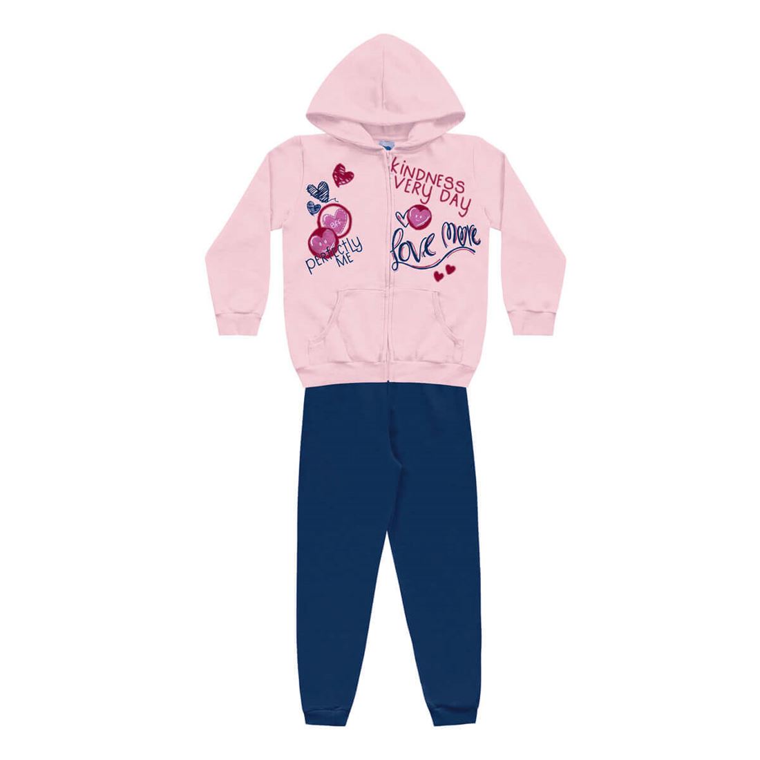 Conjunto Moletom Infantil Menina Love - Carrefour