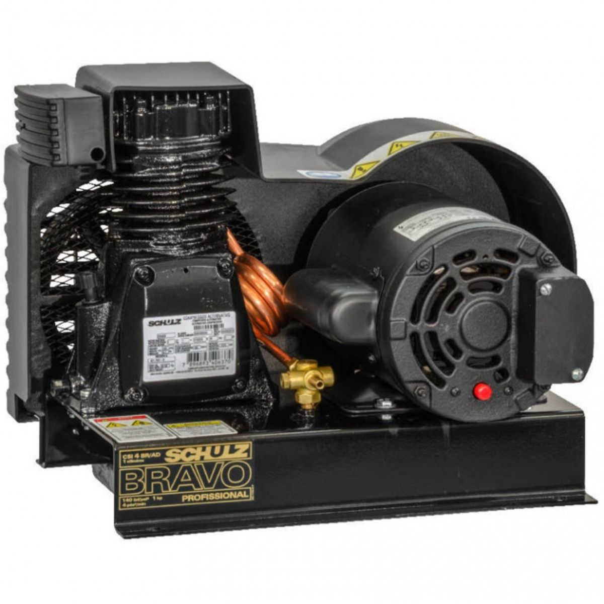Compressor Schulz Csi 4 Bravo Ar Direto 140 Libras 1 Cv 110v Monofásico ...