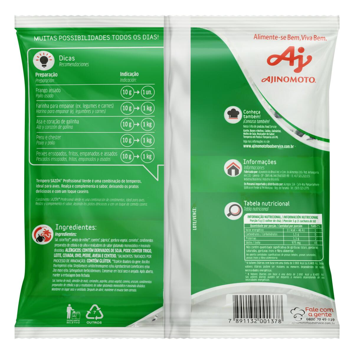 Tempero Em Pó Sazón Profissional Sabor Frango 900g - Carrefour