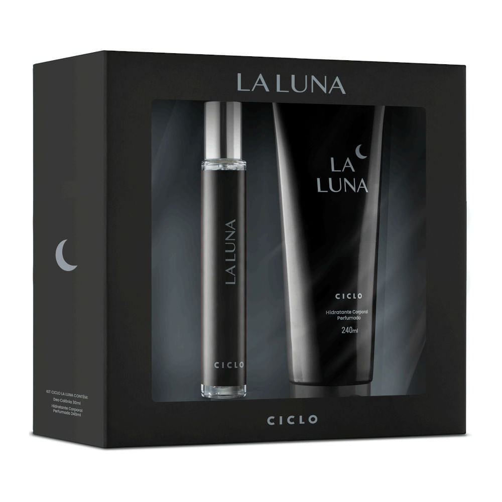 Kit La Luna Ciclo Feminino Deo Colônia 30ml + Body Lotion - Carrefour