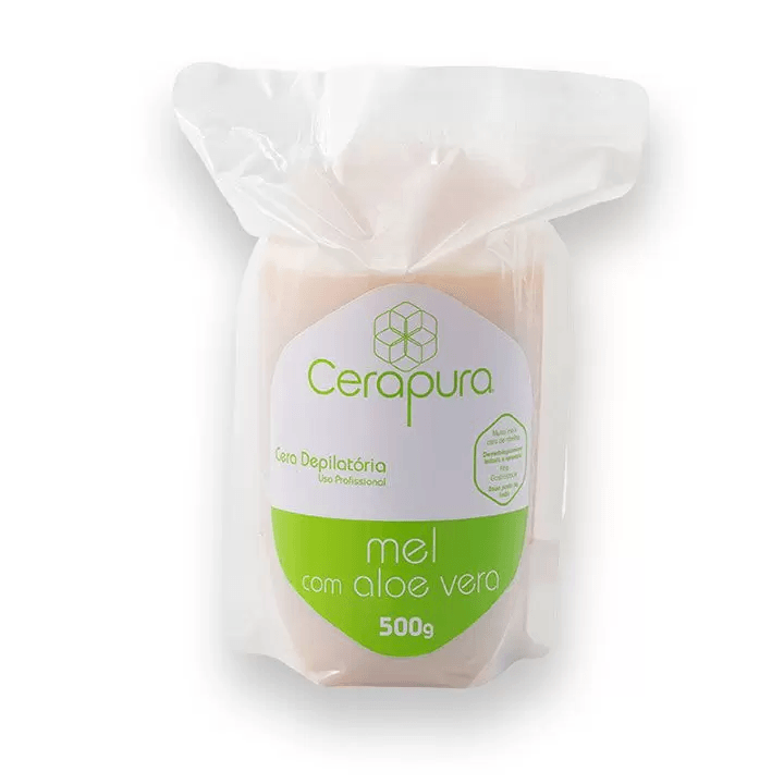 Cera Quente Mel Com Aloe Vera 500g Cerapura - Carrefour