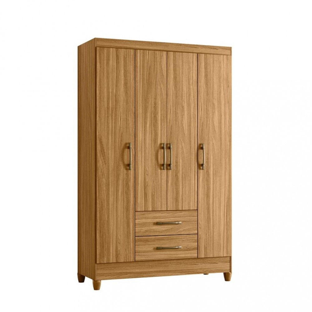 Guarda Roupa Solteiro 4 Portas 2 Gavetas Paraty Moval - Carrefour