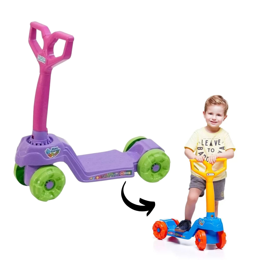 Patinete Infantil Mini Scooty Lilás - Calesita - Carrefour